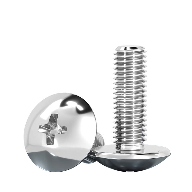 stainless steel cross slot large flat head machine screws - bolts nuts ...