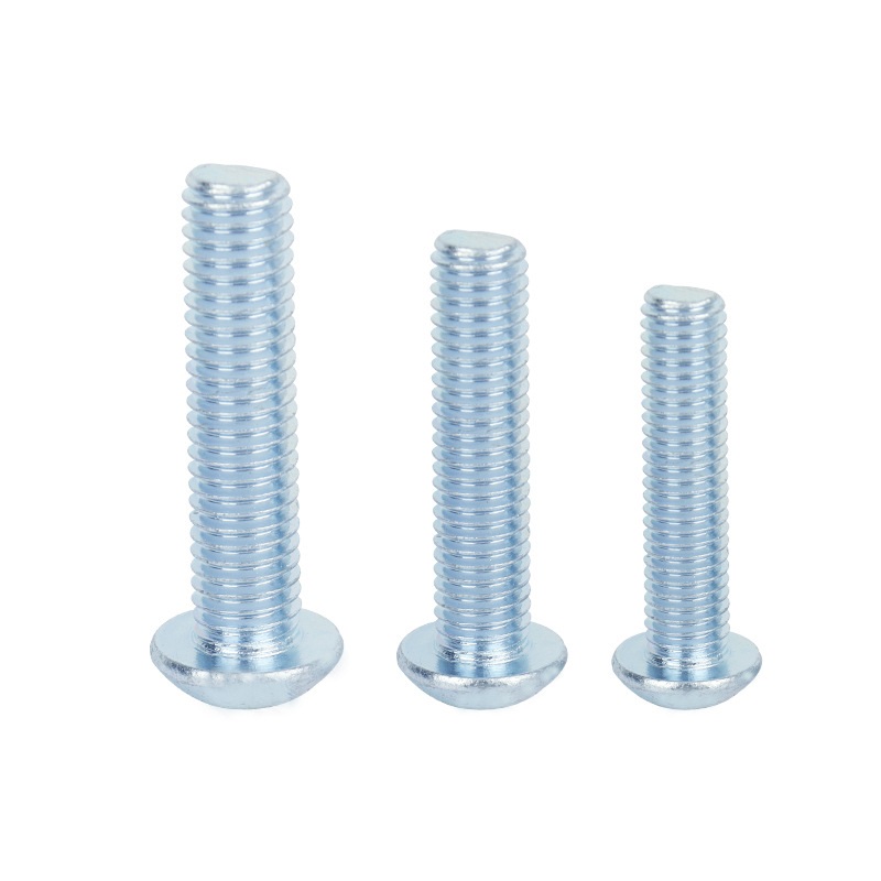 Blue White Zinc Plated button head cap screw - bolts nuts screws ...